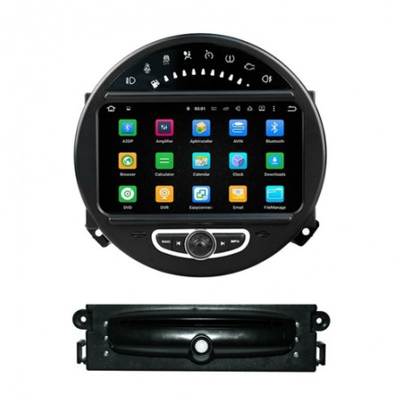 AUTORADIO NAVIGATORE R56 57 60 DAL 2007 ANDROID 12 WIFI 8GB RAM 64GB ...